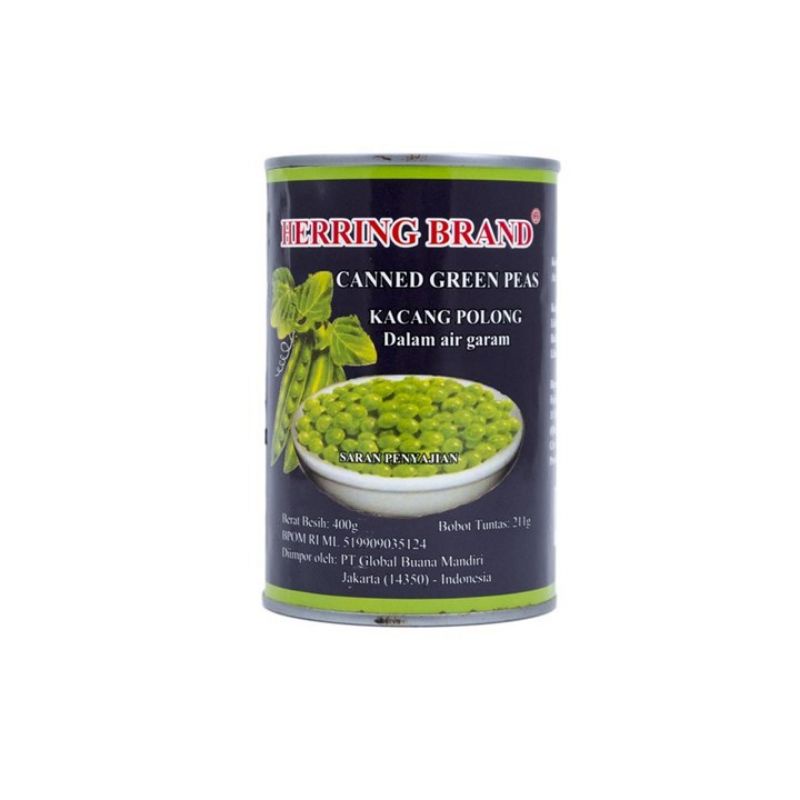 Jual Herring Brand - Canned Green Peas / Kacang Polong kaleng (400gr ...
