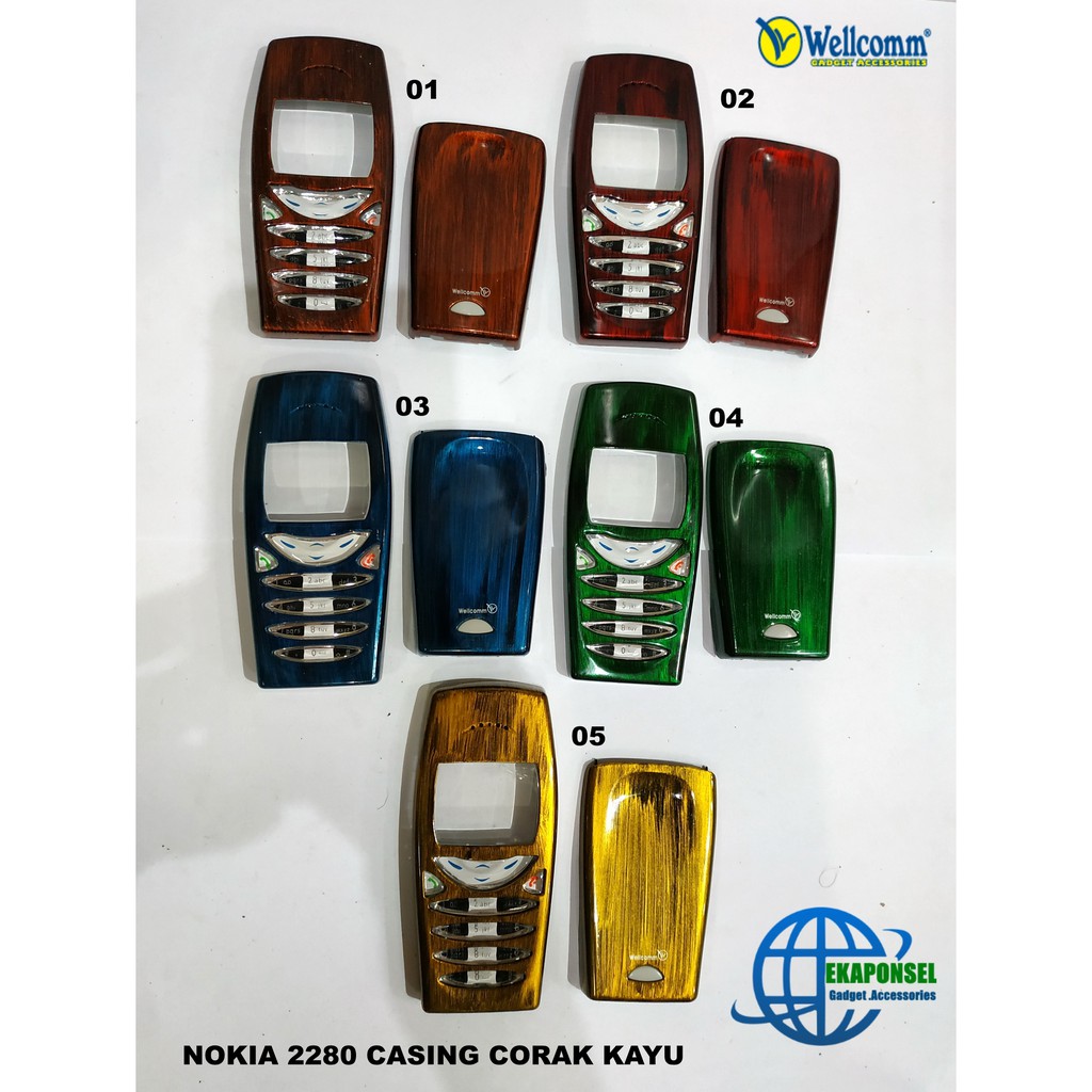 Jual NOKIA 2280 CASING MODEL KAYU WELLCOMM | Shopee Indonesia