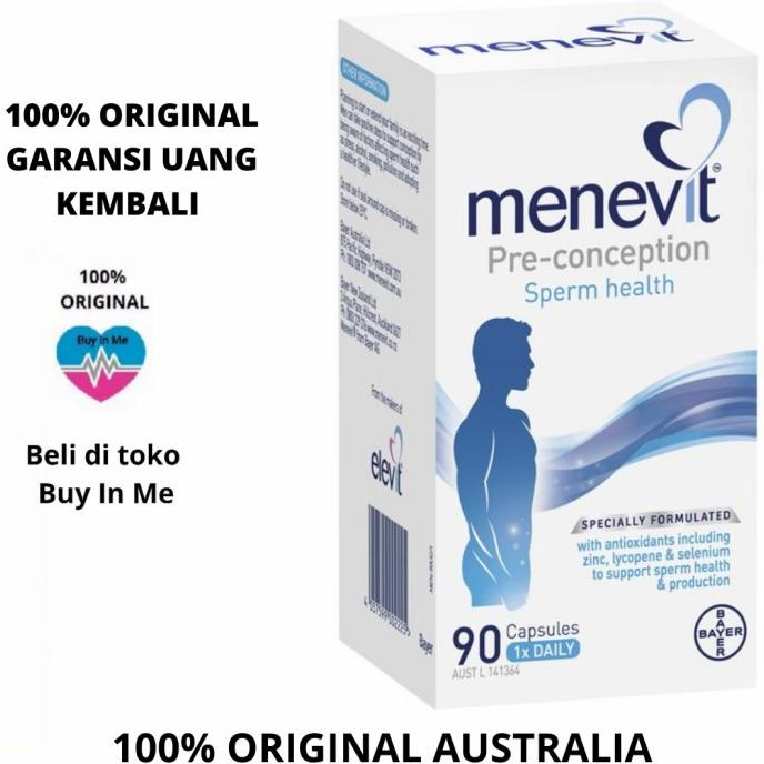 Jual Menevit Isi 90 -Menevit Male Fertility 90 Capsules - Elevit Men ...