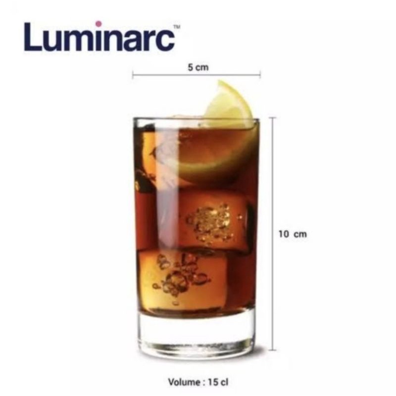 Jual gelas luminarc island 15cl set 6pcs E5878 | Shopee Indonesia