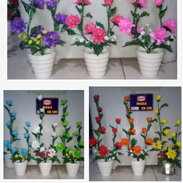 Jual Bunga akrilik mini pot melamin | Shopee Indonesia