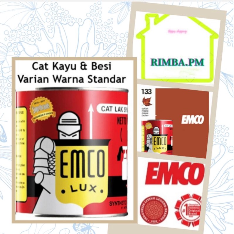 Jual Cat Kayu Dan Besi Emco Lux 133 Maple Brown Varian Warna Standard 1 Kg | Shopee Indonesia