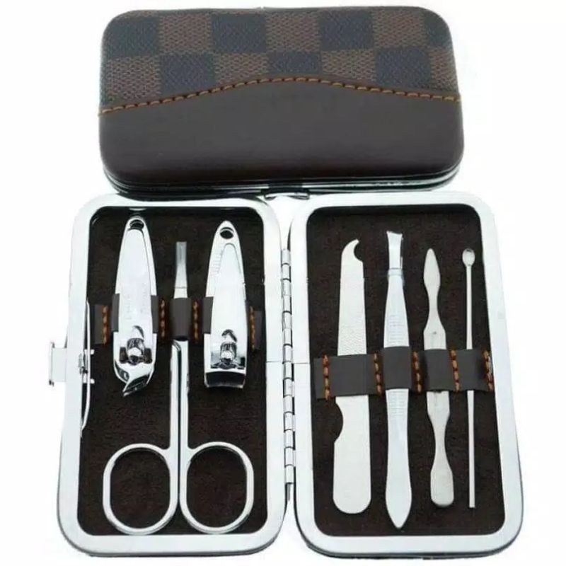 Jual Manicure Set 7 in 1 Gunting Kuku Nail Art Set Dompet Menicure ...