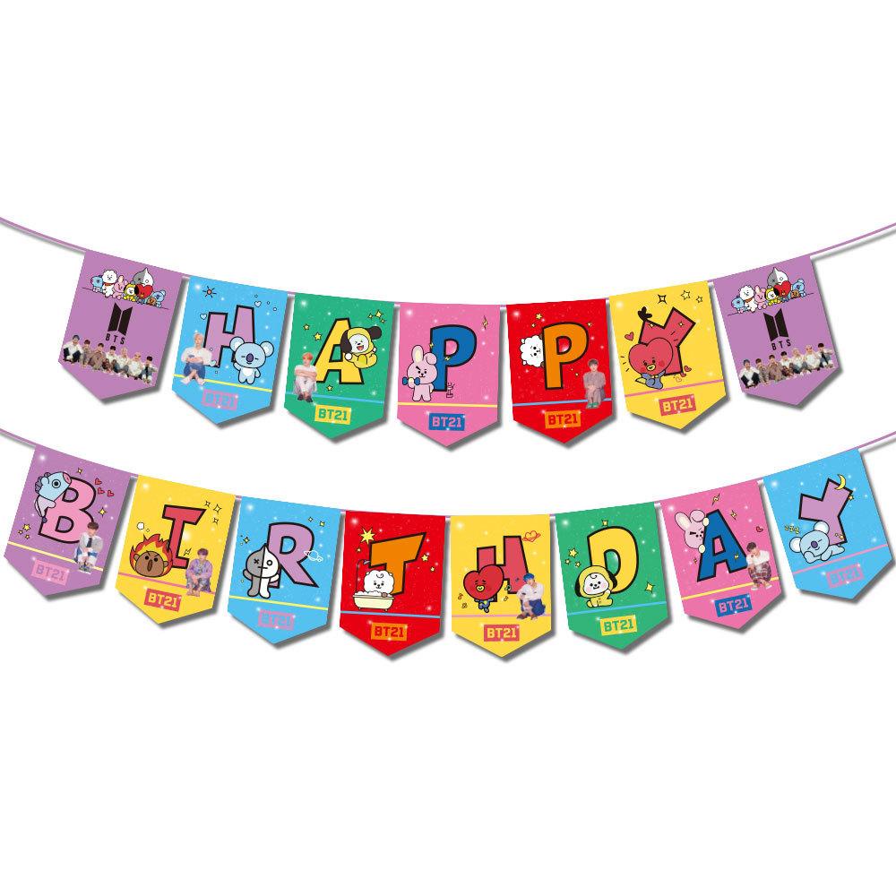 Jual Banner Happy Birthday BT12/BTS Import | Shopee Indonesia