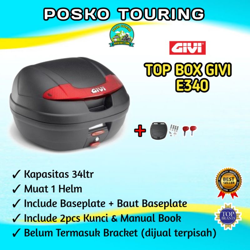 Jual Top Box Givi E34 E340 | Box Motor Touring | Shopee Indonesia