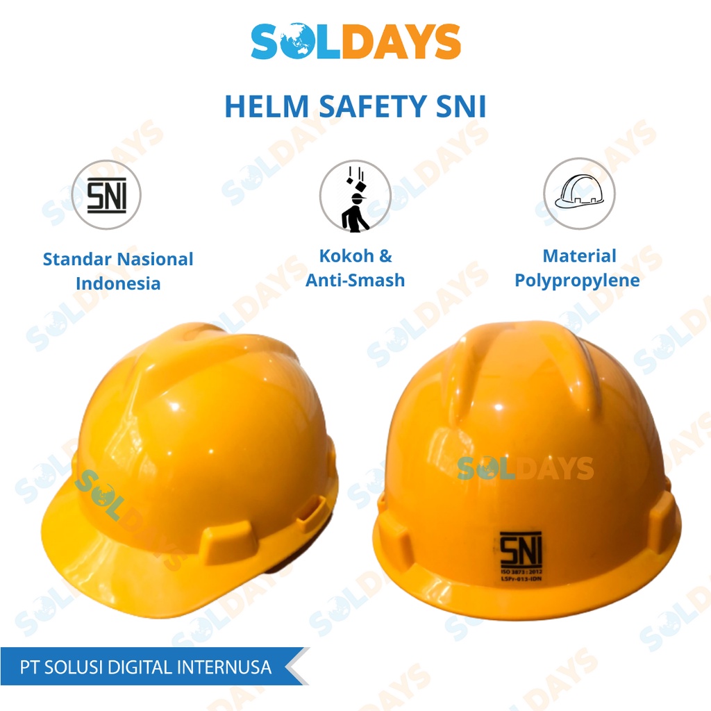 Jual Helm Proyek MSA / Helm Safety SNI / Safety Helmet / Helm MSA SNI ...