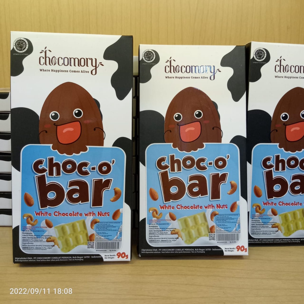 Jual READY BEKASI 01 FEB 2025 WHITE CHOCO BAR ORIGINAL WITH NUTS ...
