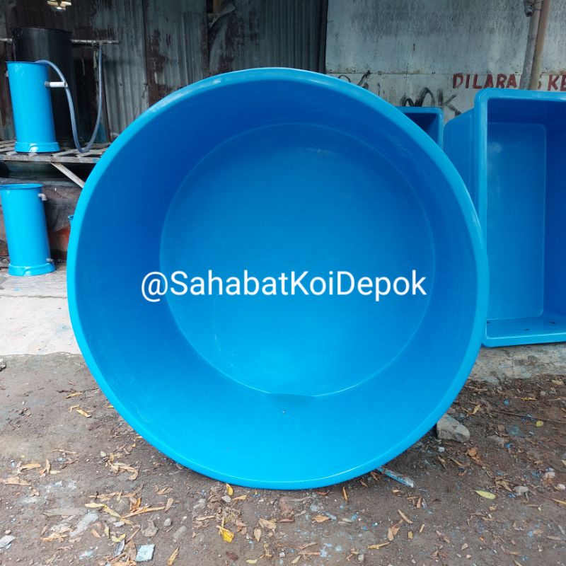 Jual Termurah!! Bak Fiber / Kolam Fiber Bulat Uk. D.300CM T.120CM (Free ...