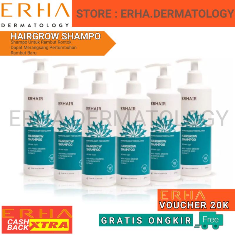 Jual ERHA HAIRGROW SHAMPOO / SHAMPO ANTI RONTOK / MERANGSANG ...