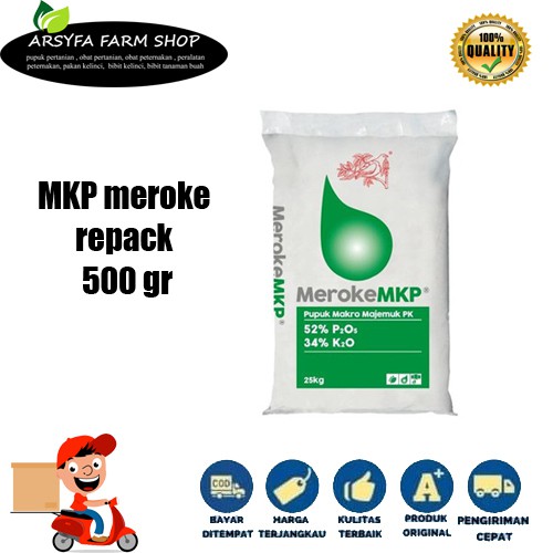 Jual Pupuk Meroke MKP Pupuk Mono Kalium Phosphate Hidroponik 500 gr ...
