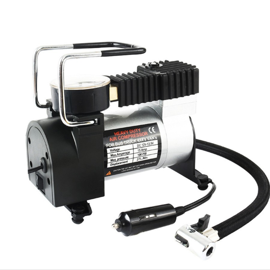 Jual Promo Pompa Ban Mobil Motor Kompresor DC-12V Portable T100 ...