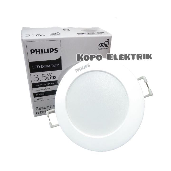 Jual Lampu Led Philips Downlight 3.5 Watt Eridani 3.5w Bulat DL190B | Shopee Indonesia