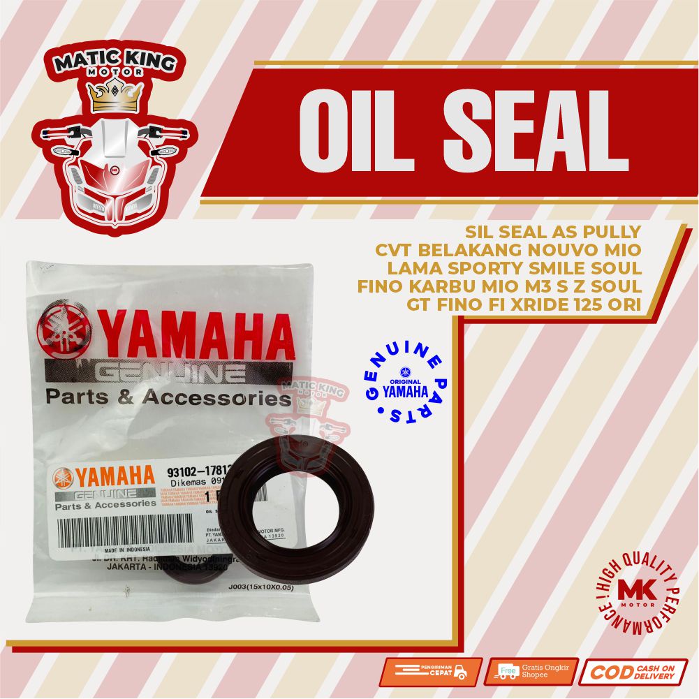 Jual SIL SEAL AS PULLY PULY PULI CVT BELAKANG NOUVO MIO LAMA SPORTY SMILE SOUL FINO KARBU MIO M3 ...