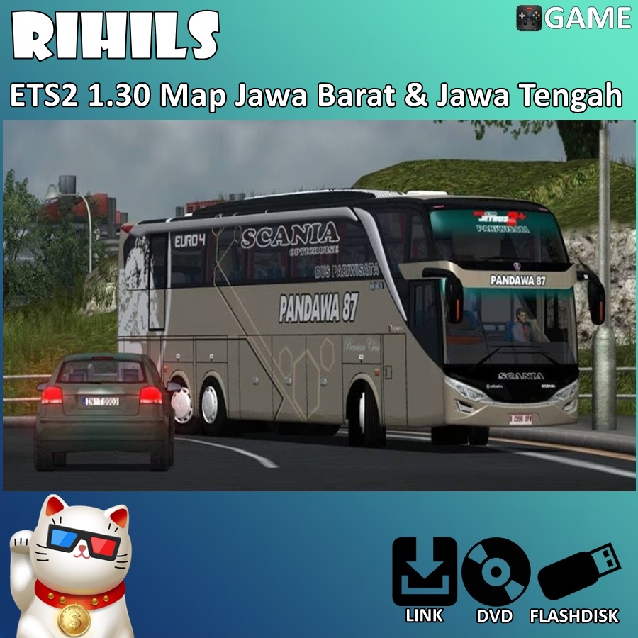 Jual ETS2 1.30 Map Jawa Barat JABAR & Jawa Tengah JATENG Game PC Laptop ...