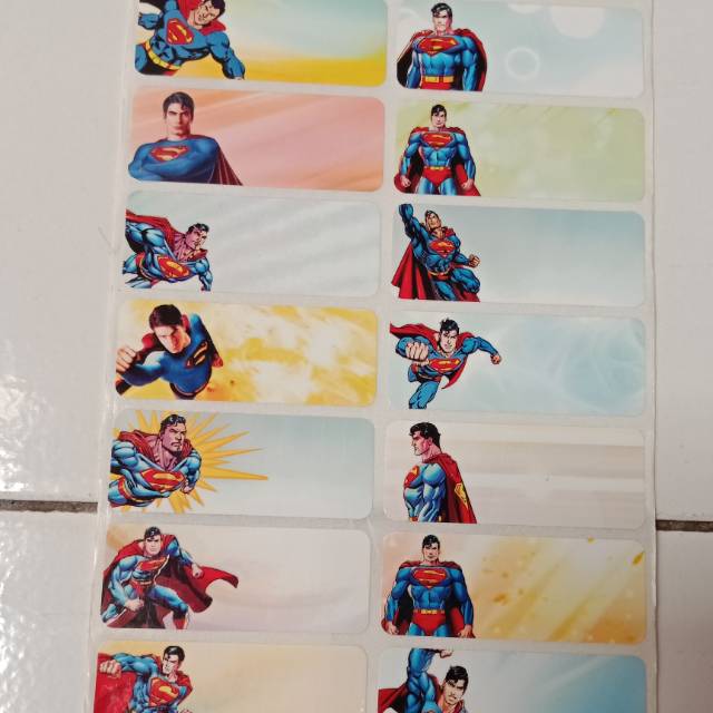 Jual Stiker Label Nama Waterproof Superman | Shopee Indonesia