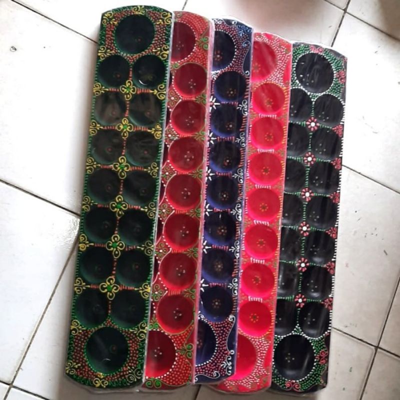 Jual mainan tradisional dakon congklak kayu panjang tanpa biji | Shopee ...