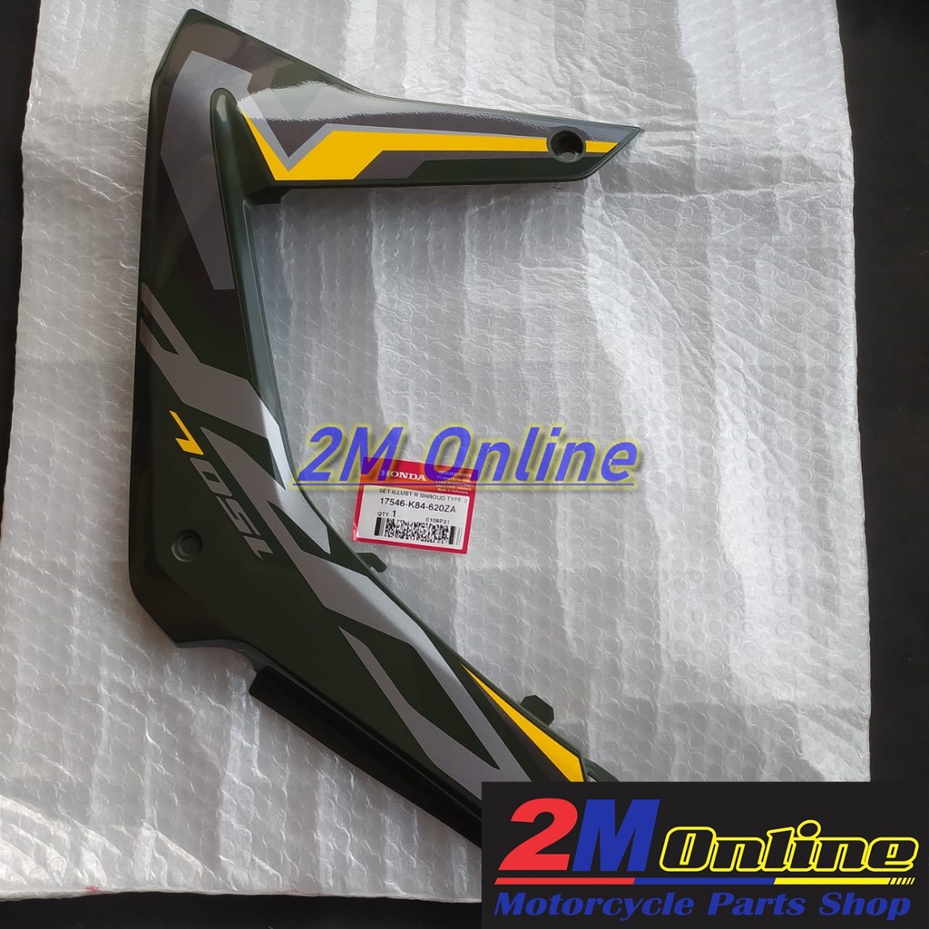 Jual 17546K84620ZA Set Illust R Shroud Type 2 CRF 150L Green Army Ori ...