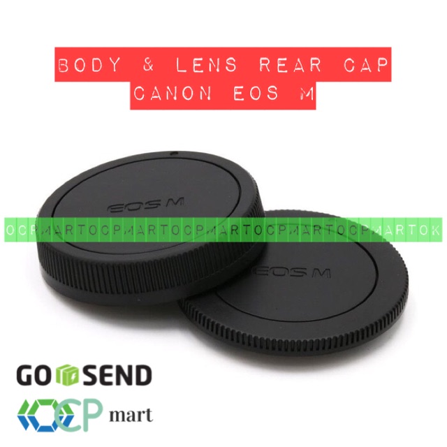 Jual Body Cap & Lens Rear Cap Cover EOS M EFM Tutup Body Lensa M10 M3 ...