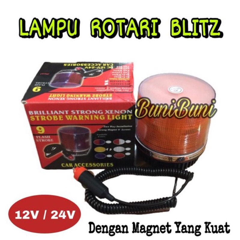 Jual Lampu Rotari / Rotary Led Blitz Untuk Mobil 12 Volt & Truk 24 Volt ...