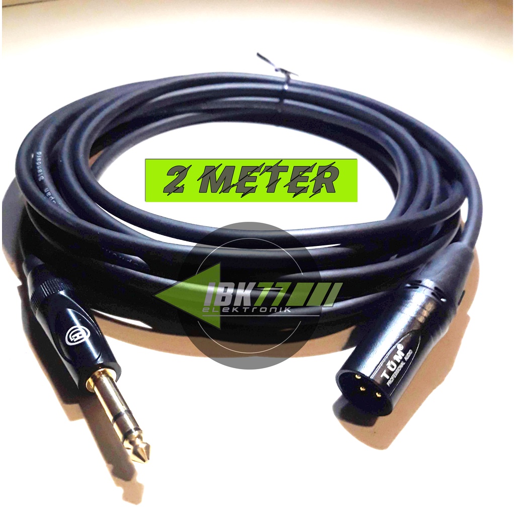 Jual kabel mic/kabel xlr male 3 pin to jack akai mono ATAU STEREO 2 ...