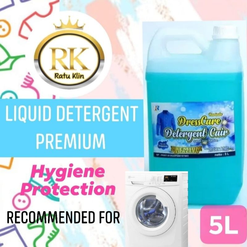 Jual Deterjen Laundry Liquid Detergent PREMIUM 5 Liter (RECOMMENDED ...