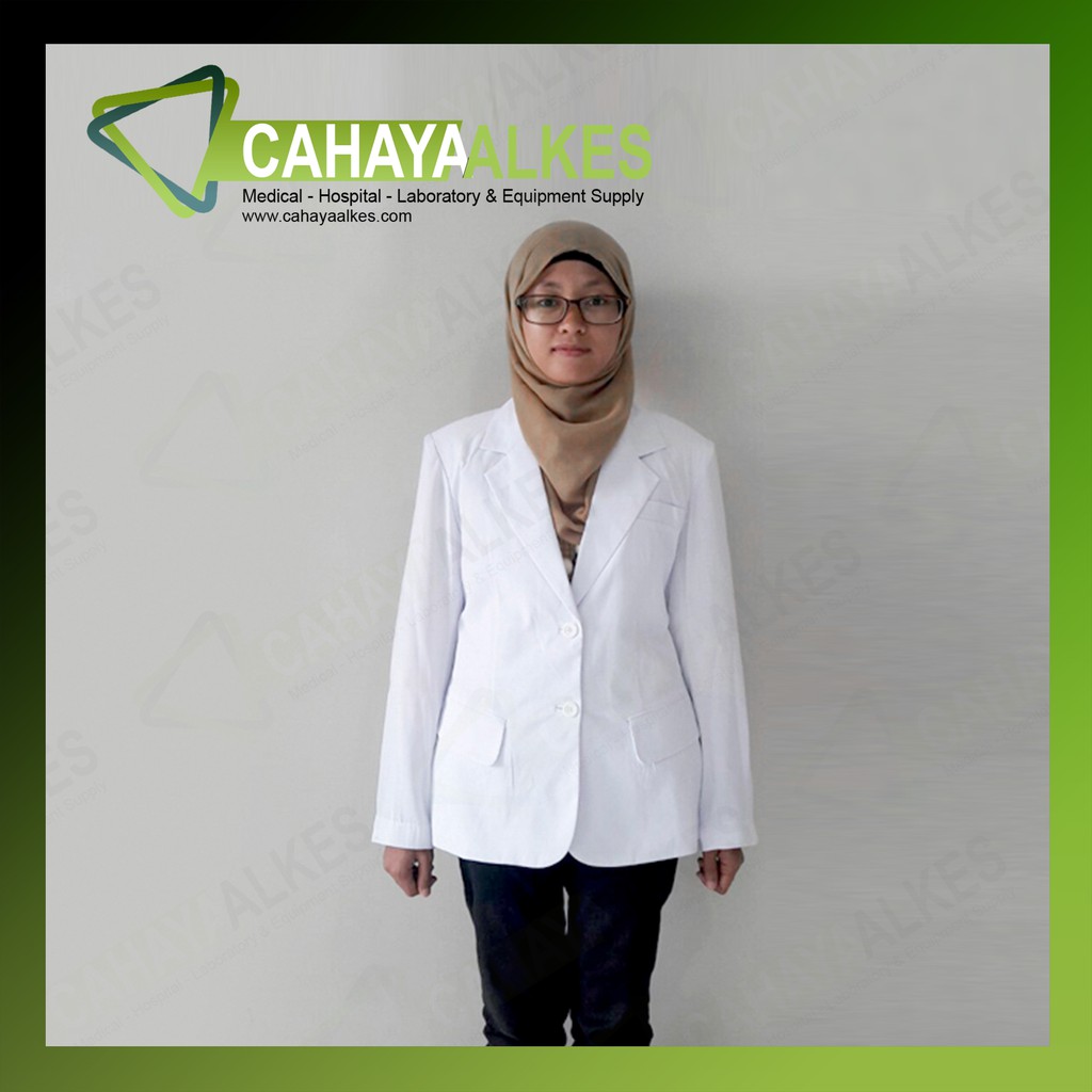 Jual Jas Dokter Lengan Panjang Wanita | Baju Snelli Ukuran ( S M L XL ) | Shopee Indonesia