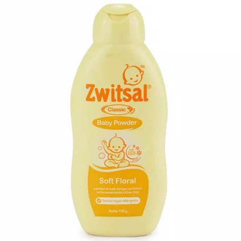 Jual Zwitsal Baby Powder Classic Soft Floral - 100 gr | Shopee Indonesia