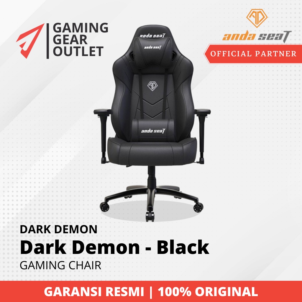 Jual ANDASEAT DARK DEMON SERIES GAMING CHAIR - BLACK | Shopee Indonesia