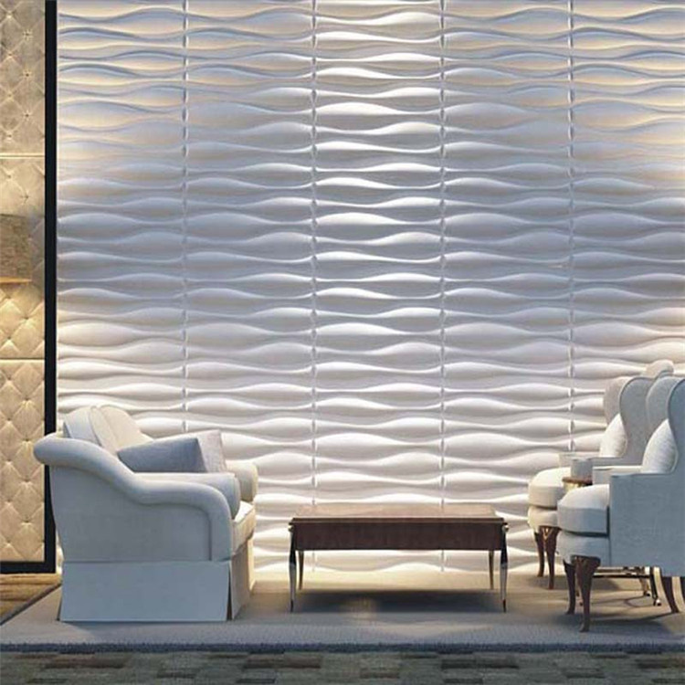 Jual Wall Panel Wallpaper Dinding 3D Premium Timbul Putih PVC Grosir ...