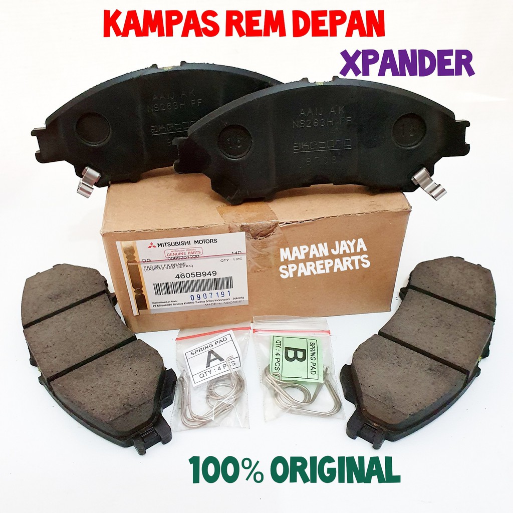 Jual ORI BRAKE PAD - KAMPAS REM DEPAN XPANDER EXPANDER (MITSUBISHI KRAMA YUDHA) | Shopee Indonesia