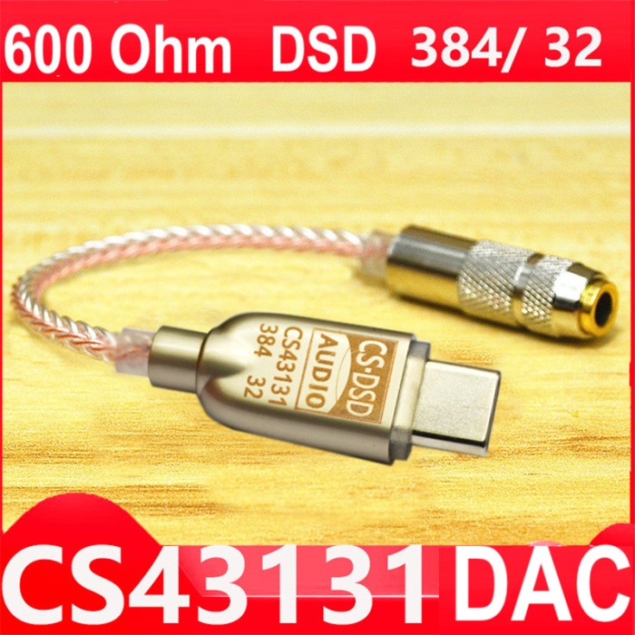 Jual Custom HiFi Adapter Sigmatel DSD ESS Sabre DAC Type C To 3.5mm ...