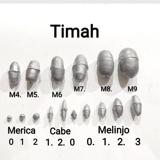 Jual Timah Pancing Merica Cabe Melinjo satuan | Shopee Indonesia