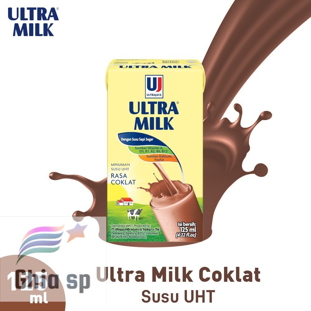 Jual Susu Ultra Milk Coklat 125 ml - Ultra Milk Cokelat 125 ml | Shopee Indonesia