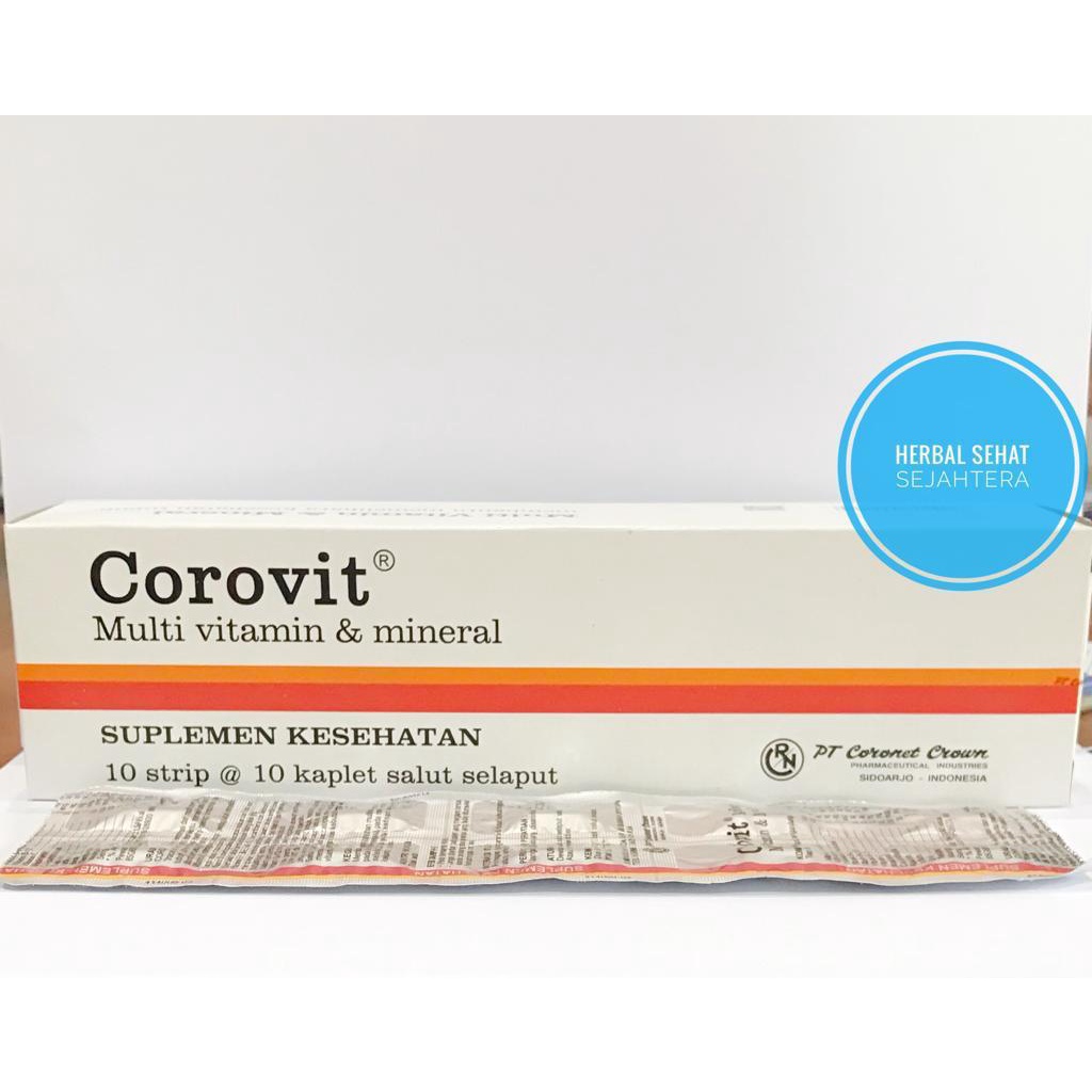 Jual COROVIT Corovit 100 Kaplet Corofit - menambah nafsu makan dan daya ...