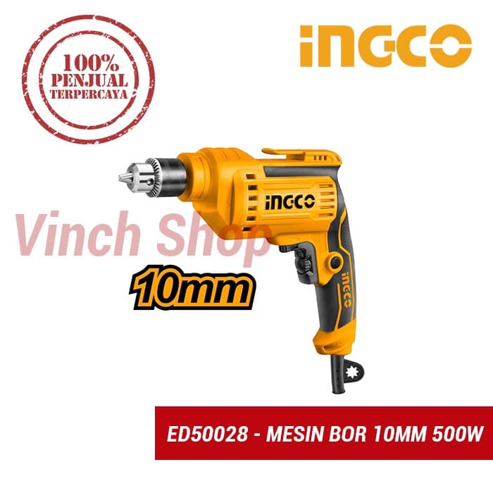 Jual MESIN BOR TANGAN LISTRIK TEKNIK SUMUR DUDUK INGCO ED50028 10MM 500 ...