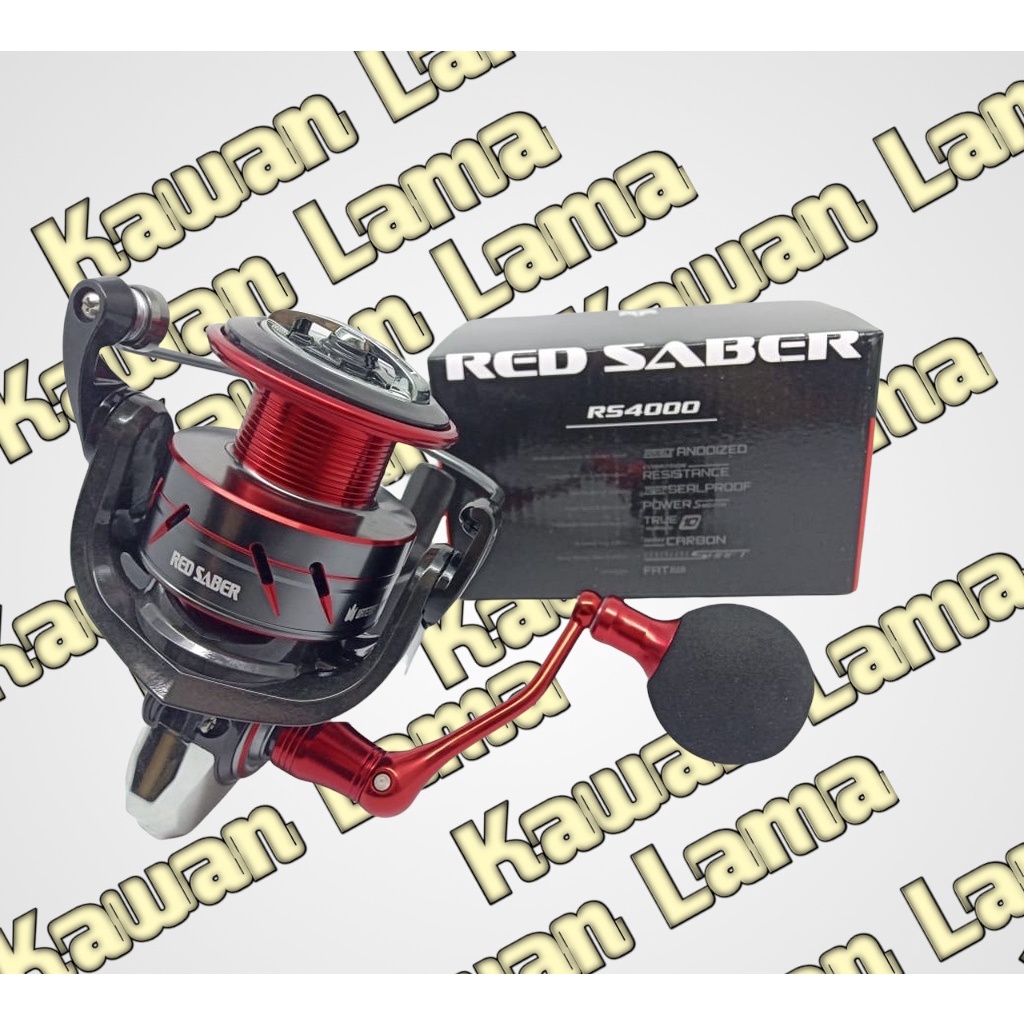 Jual Reel Spinning Tridentech RedSaber 21 New Red Saber Salt Water Power Handle | Shopee Indonesia