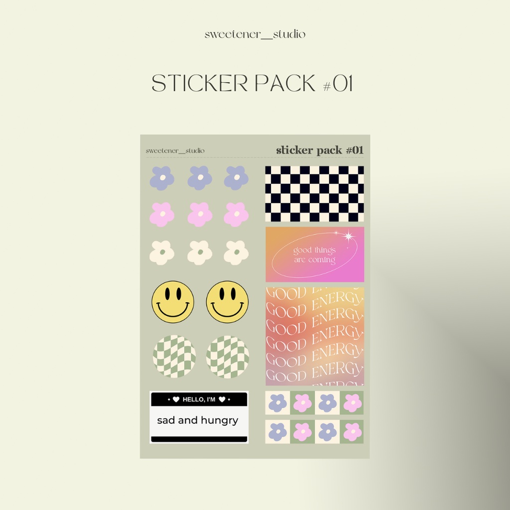 Jual SWEETENER FREEBIES STICKER PACK #01 (NOT FOR SALE) | Shopee Indonesia