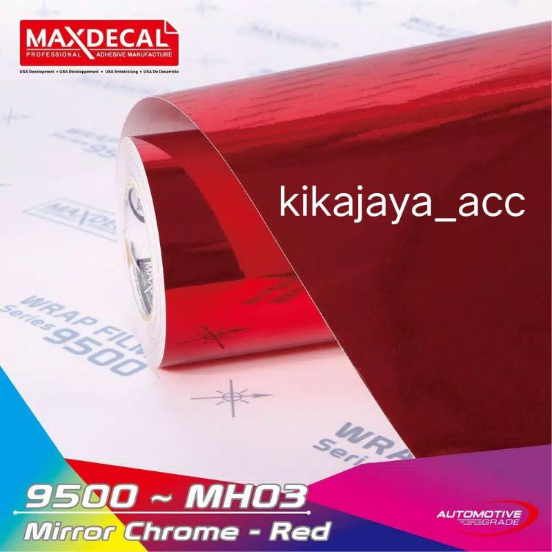 Jual STIKER SKOTLET MOTOR MOBIL RED MIRROR CHROME STIKER LEMARI MERAH ...