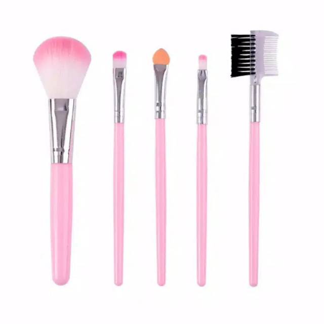 Jual Kuas make up set isi 5 kuas/ make up brush / kuas kosmetik ...