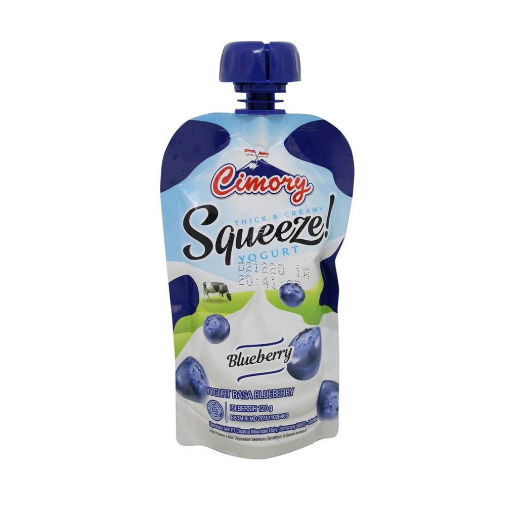 Jual CIMORY YOGURT SQUEEZE 120 ML BLUEBERRY | Shopee Indonesia
