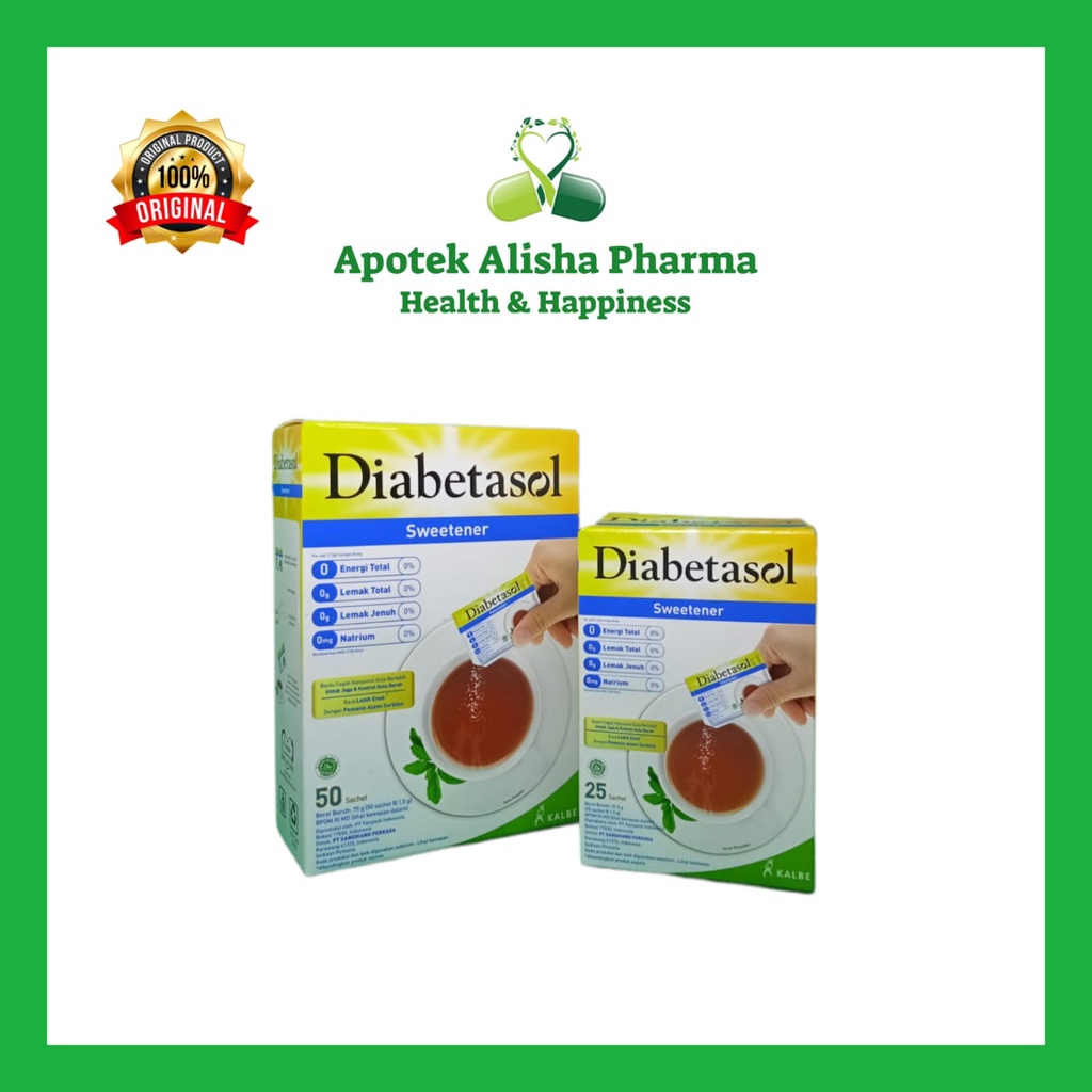 Jual Diabetasol Sweetener (Box25/50/100) - Pemanis Buatan Pengganti ...