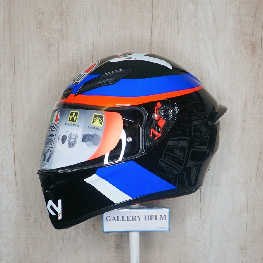 Jual AGV K1 VR 46 SKY Racing Team Black Red / agv k1 vr46 / agv asian ...