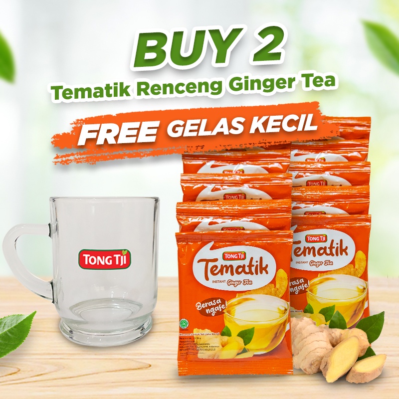 Jual Bundling Beli 2 Tematik Ginger Tea Renceng Gratis Gelas Kecil ...