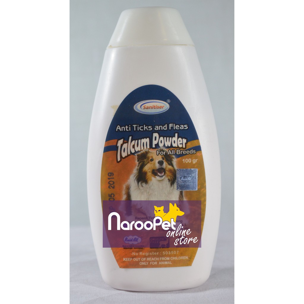Jual Bedak Anjing Raid All Dog Talcum Powder Anti Ticks&Fleas | Shopee ...