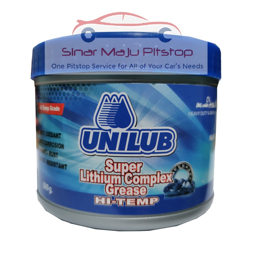 Jual UNILUB SUPER COMPLEX LITHIUM HI TEMP GREASE WARNA BLUE 500 Gram ...