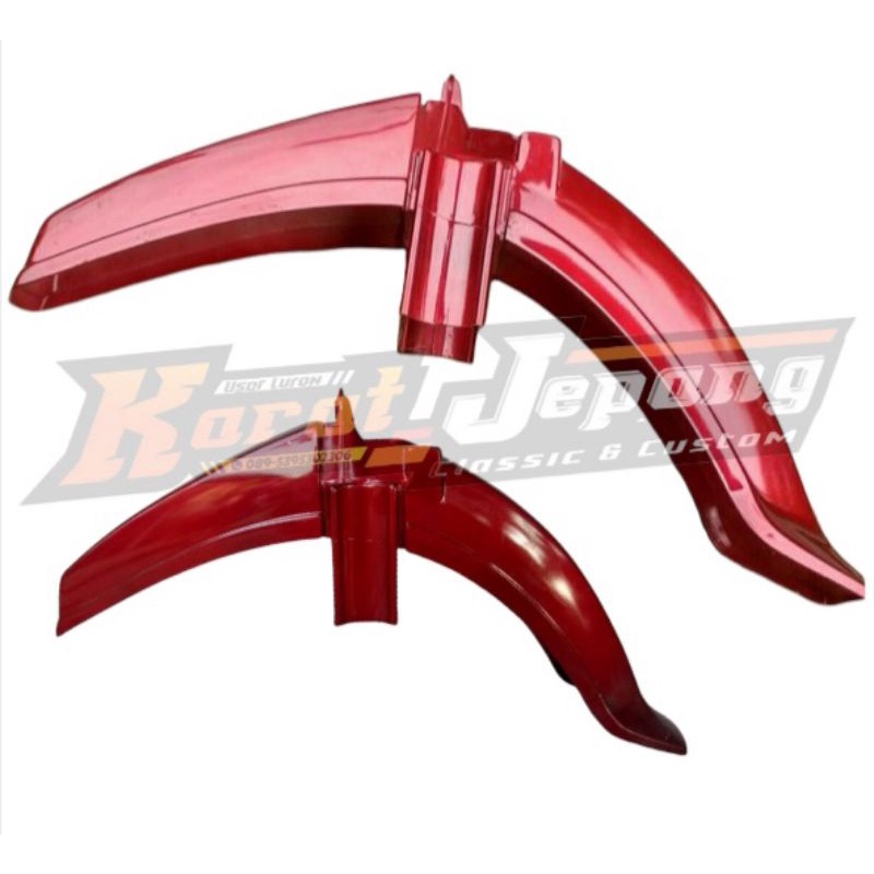 Jual Spakbor selebor depan Honda Astrea prima star merah maron | Shopee ...
