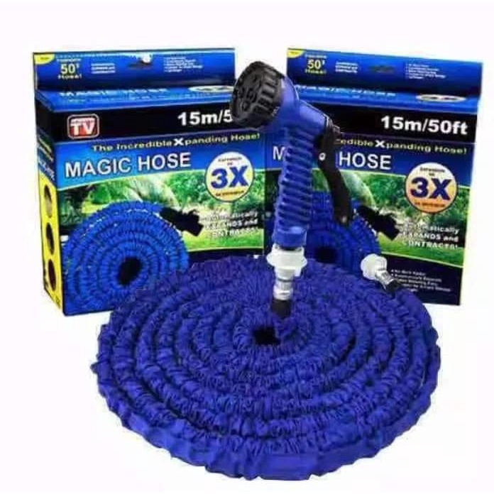 Jual Selang Air Magic Hose 15 m Alat Semprot Ajaib Semprotan Kuat Gun ...