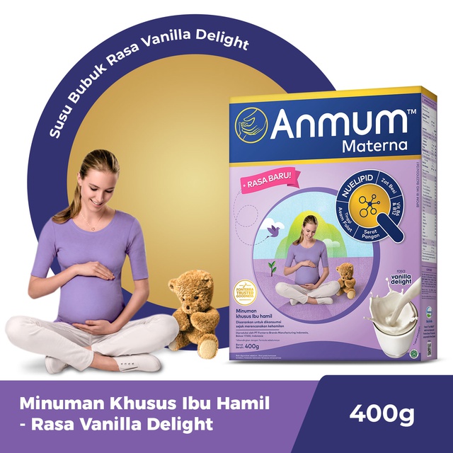 Jual Anmum Materna Susu Nutrisi Ibu Hamil Vanilla Delight 400g | Shopee Indonesia