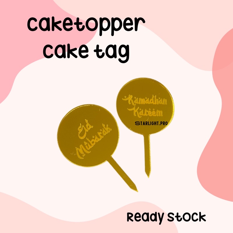 Jual cake topper caketopper idul fitri graduation happy birthday ...