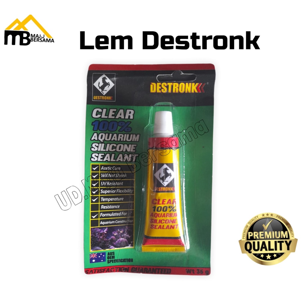 Jual LEM SILICONE SEALANT DESTRONK 85G / LEM KACA SILICONE RUBBER SILEN ...